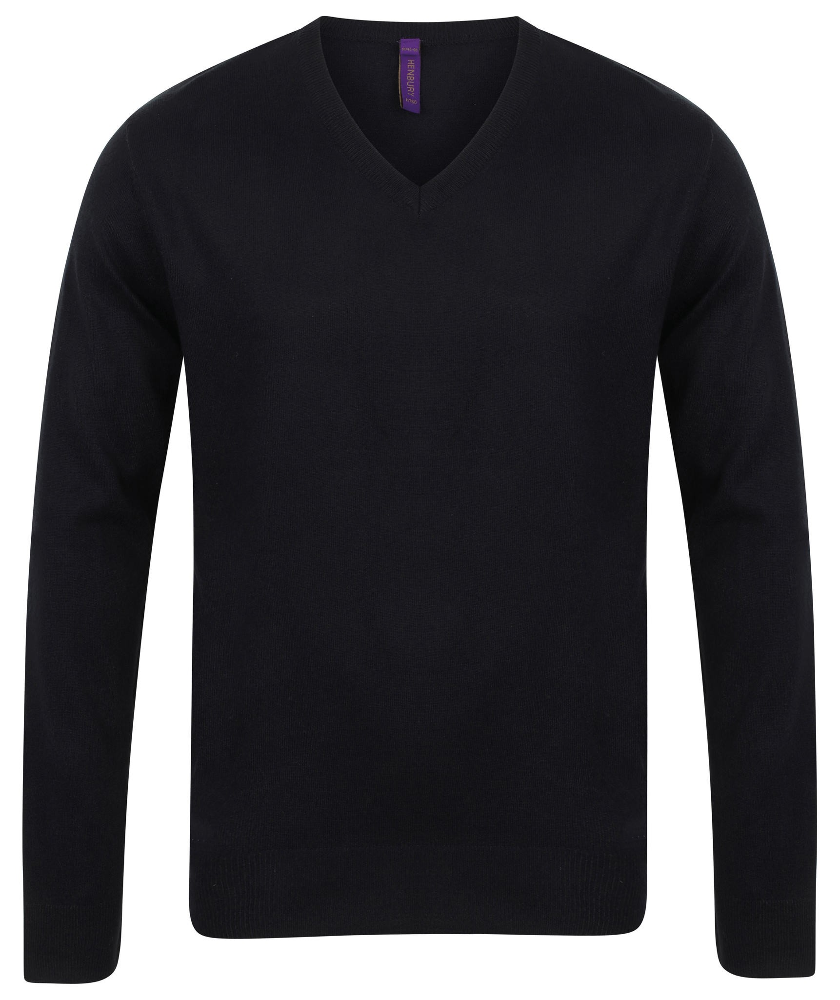 Henbury 12 Gauge V-Neck Jumper H720 - Men's Formal Office Wear Clothing ...