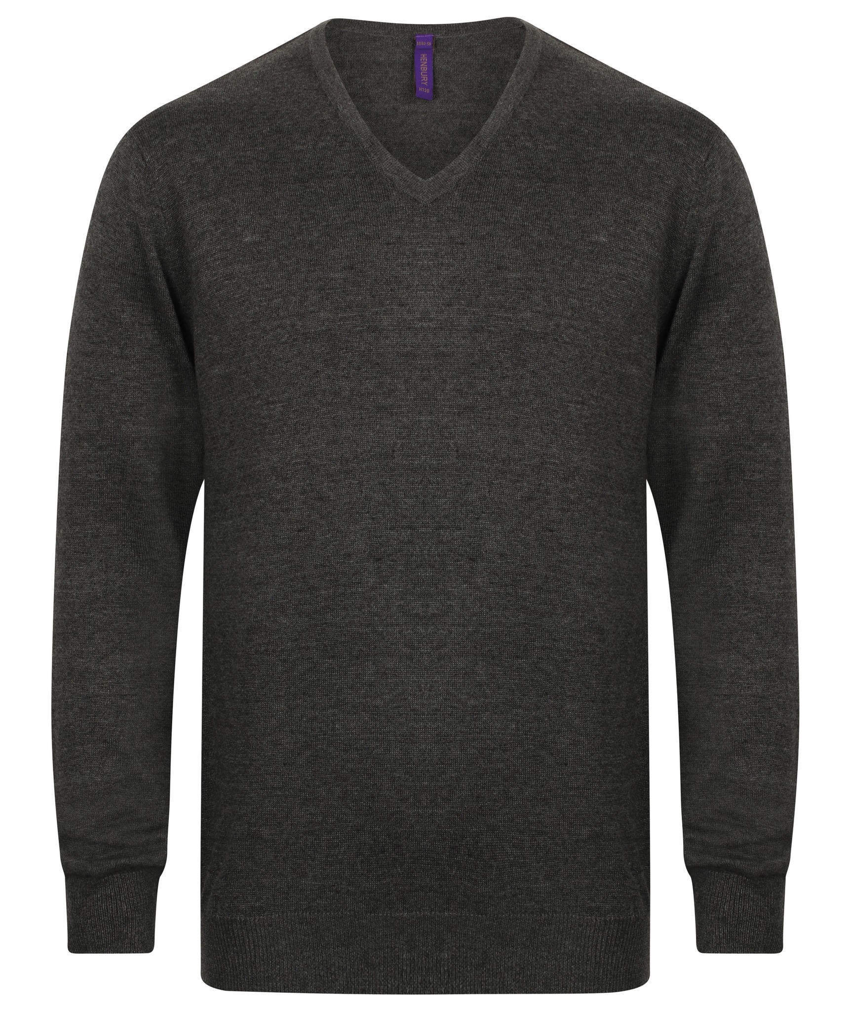 Henbury 12 Gauge V-Neck Jumper H720 - Men's Formal Office Wear Clothing ...
