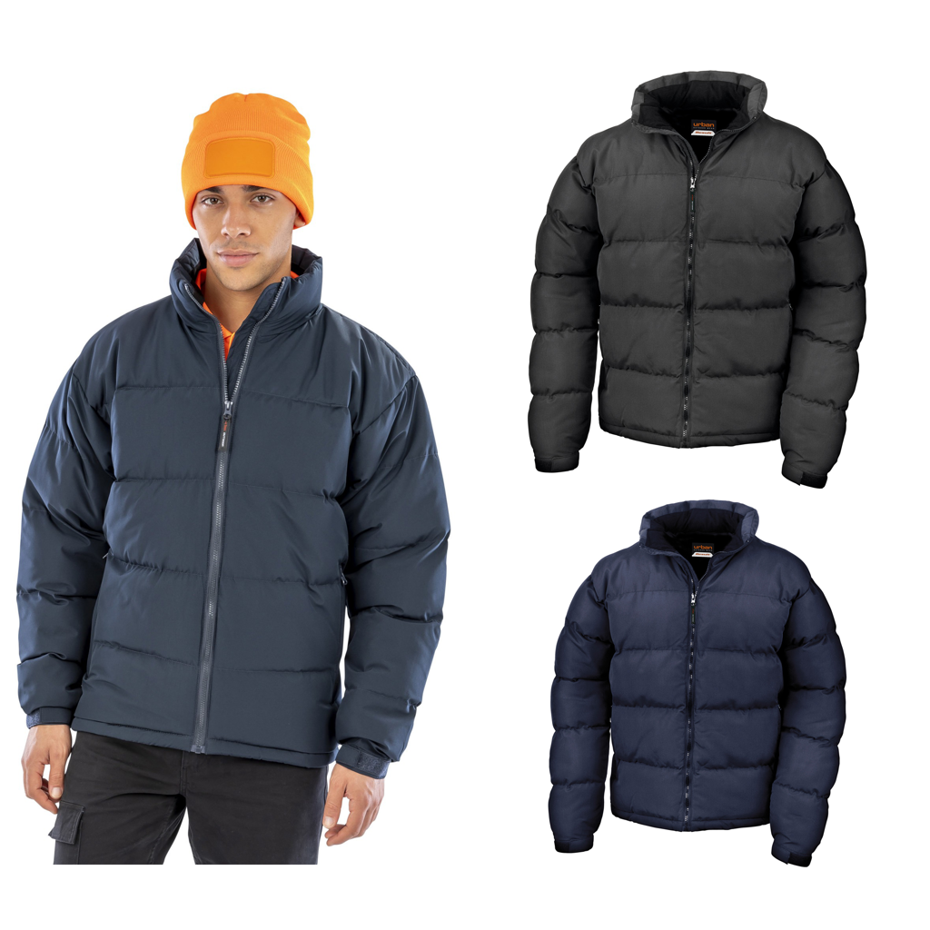 Result Urban Outdoor Mens Holkham Down Feel Jacket R181M - Cosy Fitted ...