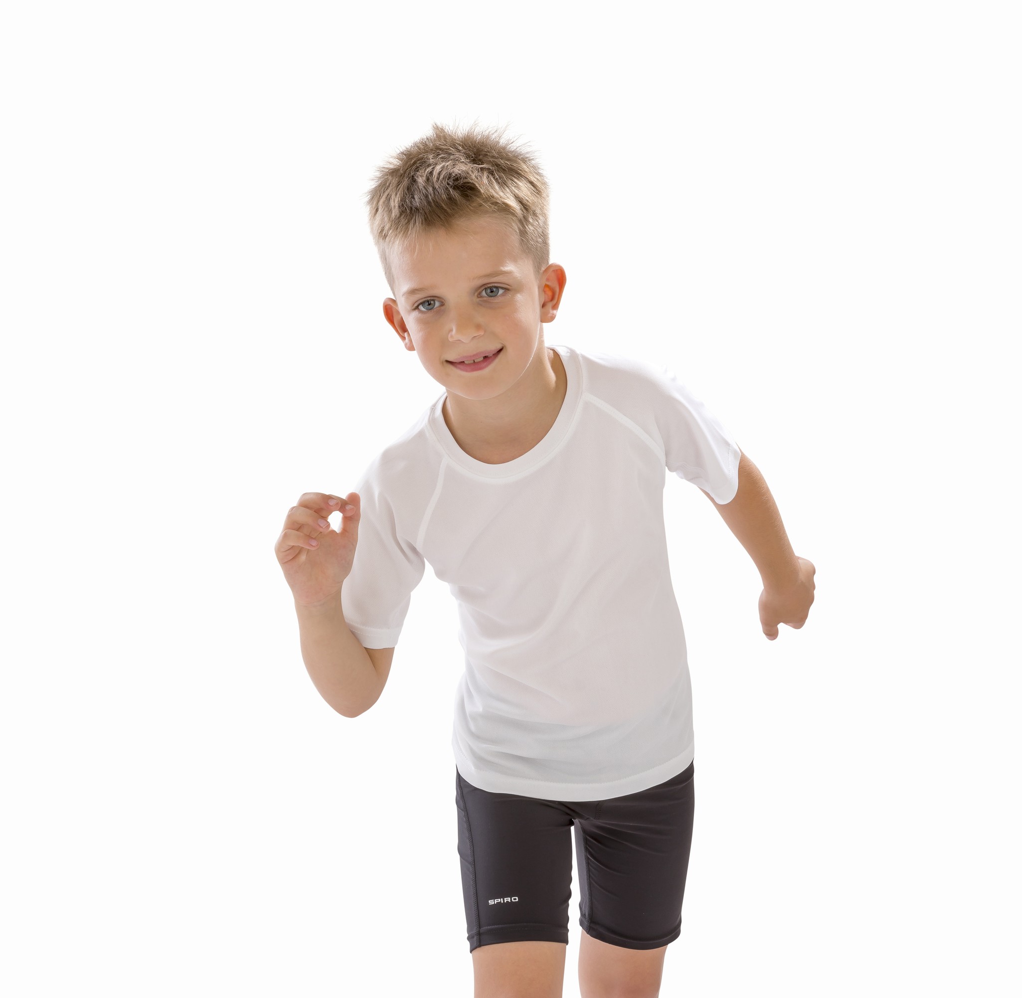 Spiro Junior Performance Aircool Tee S287J - Kids Short Sleeve Round ...